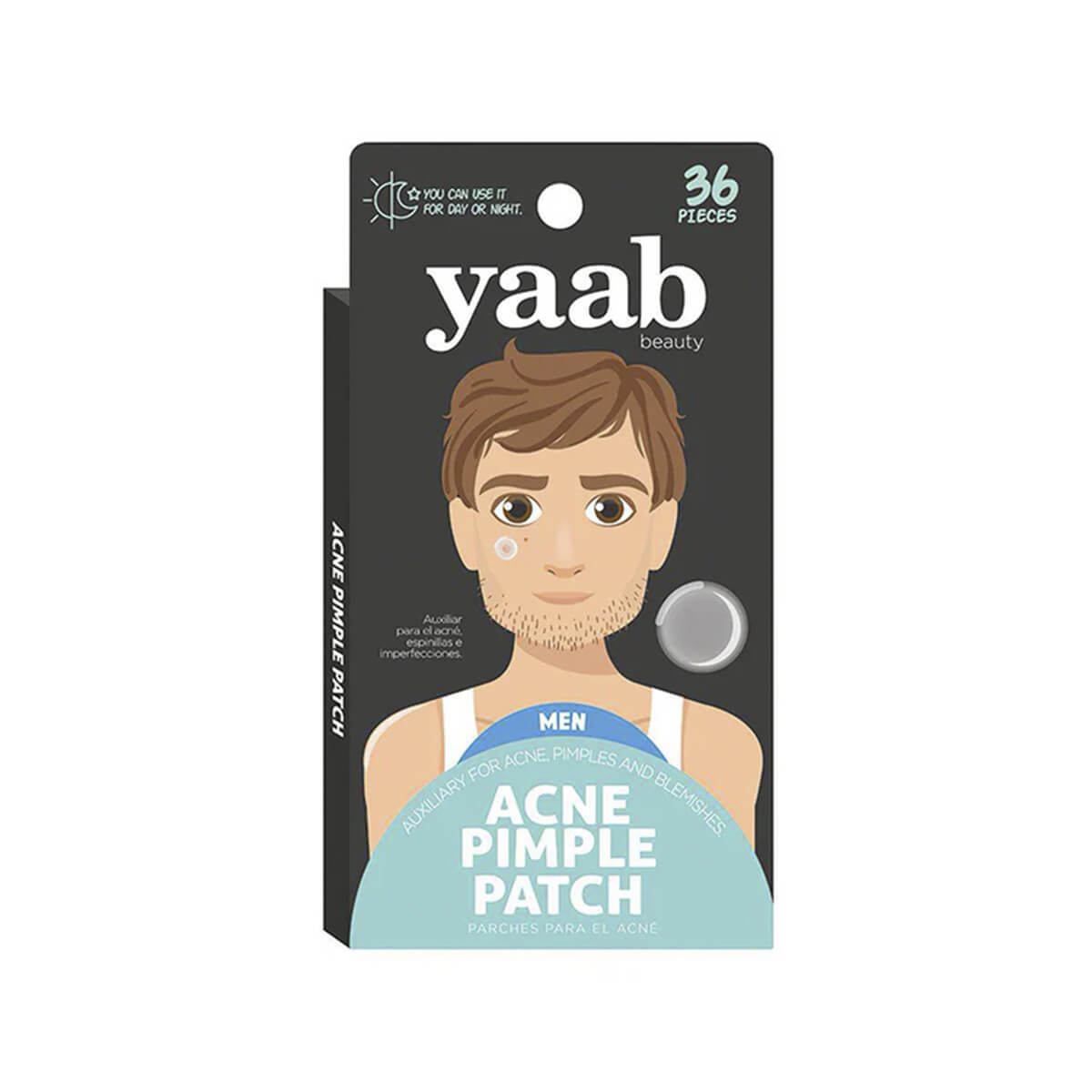 Acne pimple patch hombre Yaab Beauty - Cosméticos Chic